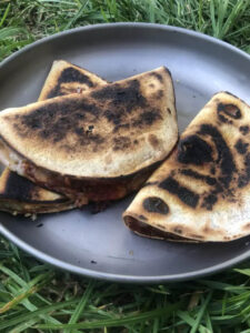 Tortilla calzone - Mad på trangia